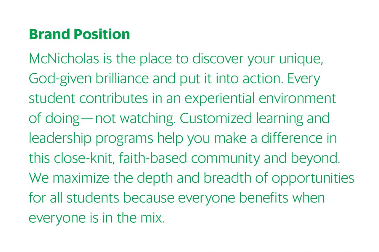McNicholas High School Brand Case Study